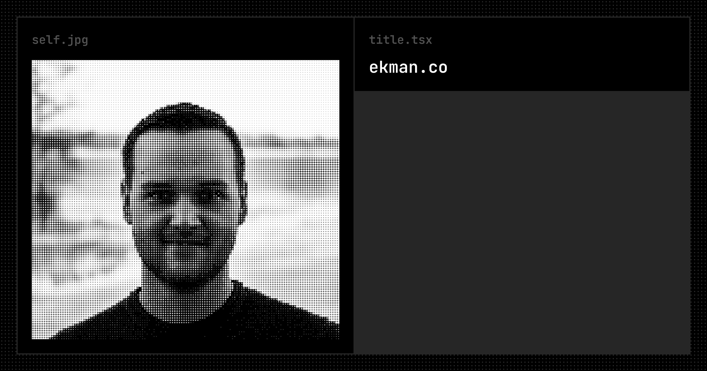 Johannes Ekman - Design Engineering & Product